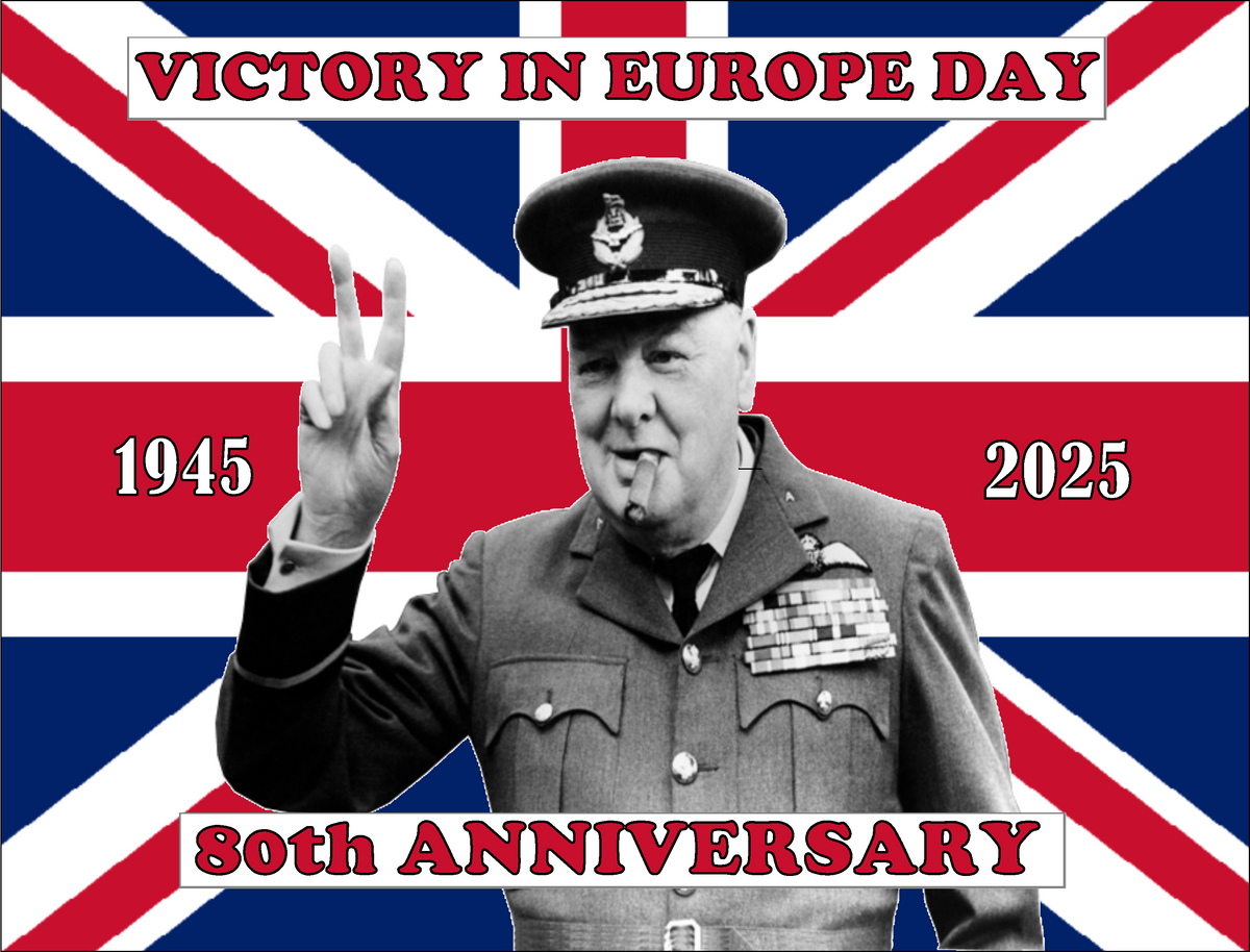Celebrate 80 Years of Victory: VE Day 80th Anniversary Premium A4 Size ...