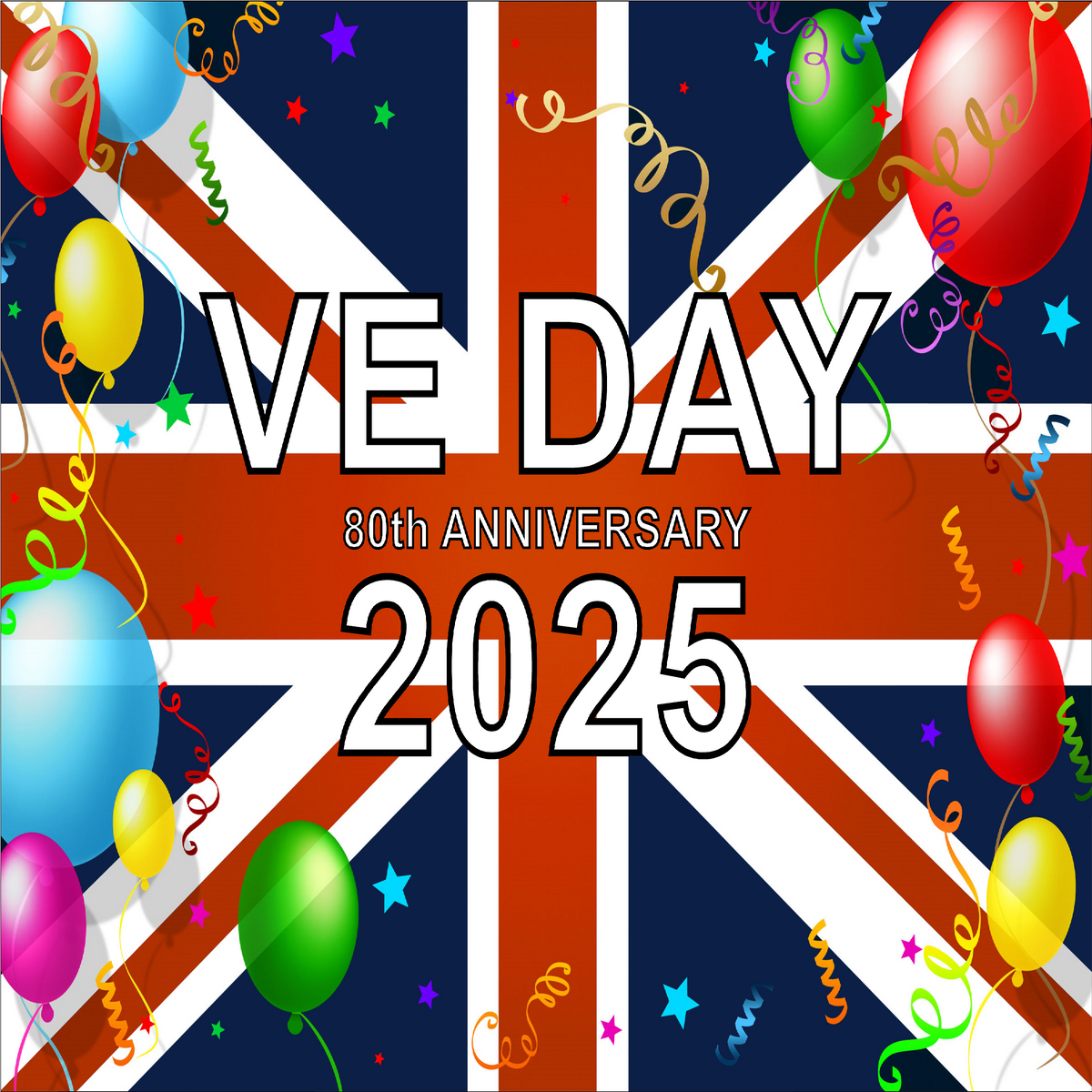 Celebrate 80 Years of Victory: VE Day 80th Anniversary Premium 19cm x ...