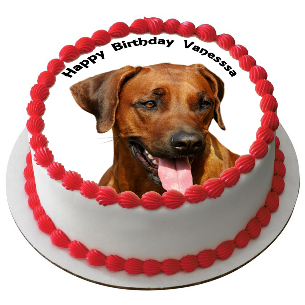 RHODESIAN RIDGEBACK DOG 7.5" ICING EDIBLE PREMIUM CAKE TOPPER 19CM ...