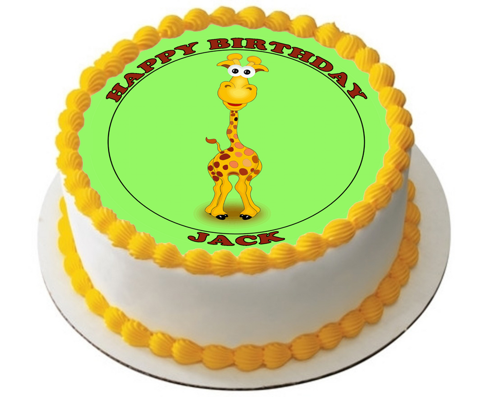 GIRAFFE 7.5 PREMIUM Edible ICING Cake Topper DECORATION D3 – KraftyDesigns